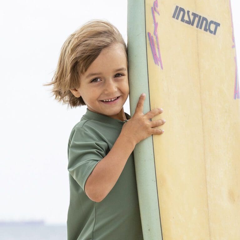 Noe STAR sunsuit S/S - army - Petit Crabe