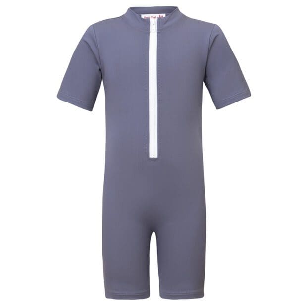 Noe STAR sunsuit S/S - midnight-fog - Petit Crabe