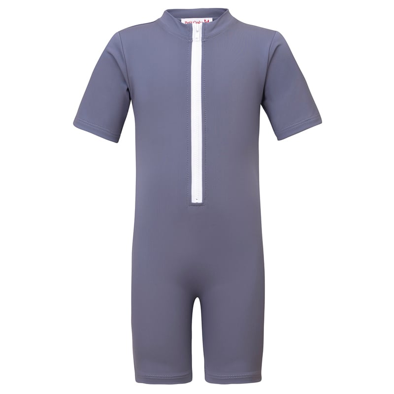 Noe STAR sunsuit S/S - midnight-fog - Petit Crabe