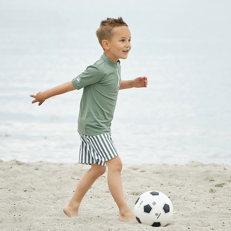 Alex Swim shorts - army-stripes - Petit Crabe