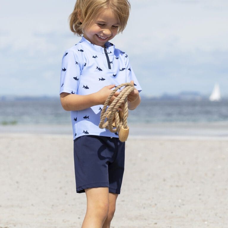 Alex Swim shorts - blue - Petit Crabe