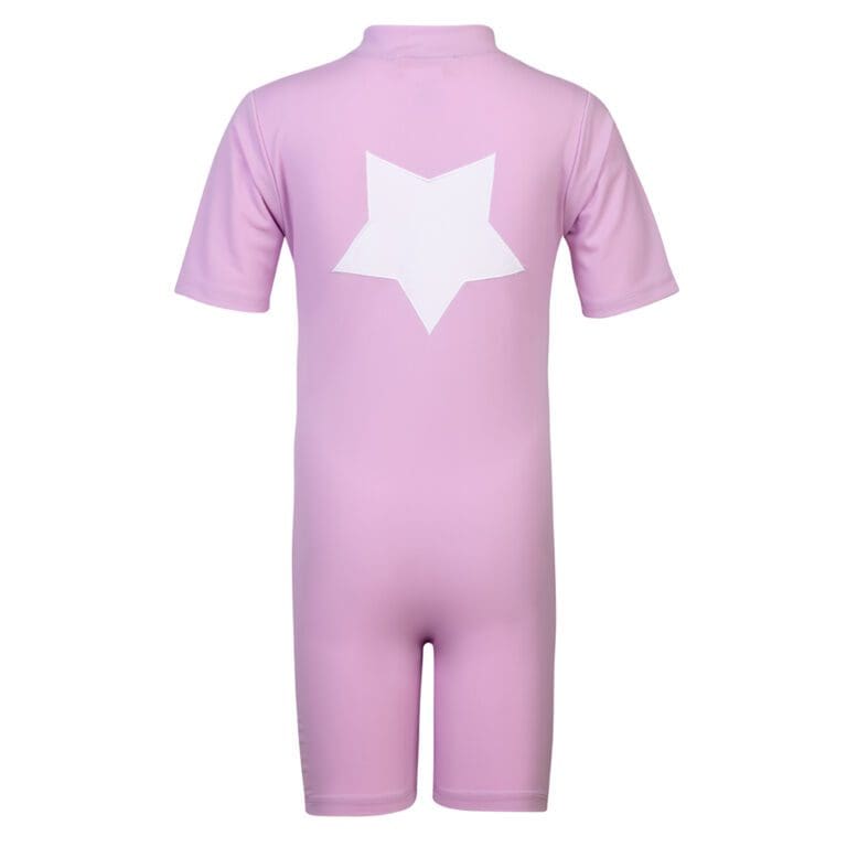 Noe STAR sunsuit S/S - mauve - Petit Crabe