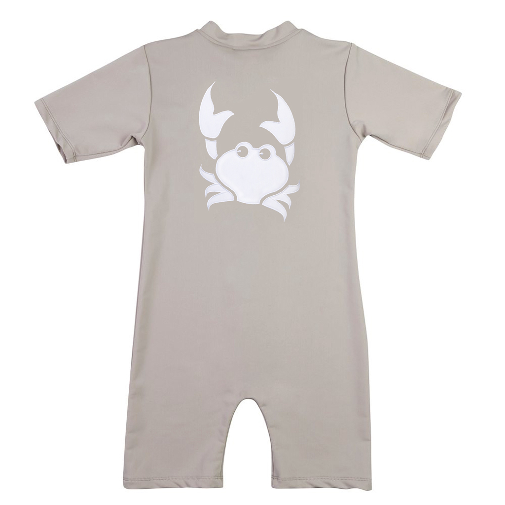 Noe CRAB Sunsuit S/S - cappuccino - Petit Crabe