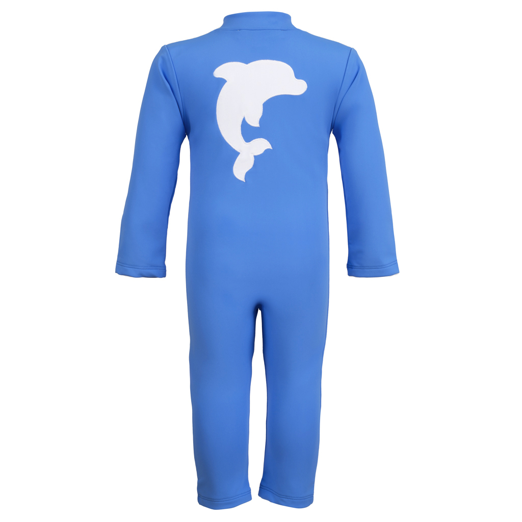 Lou DOLPHIN Sunsuit L/S - azure - Petit Crabe