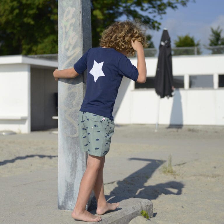 Boardie Swim Shorts - army-fish - Petit Crabe