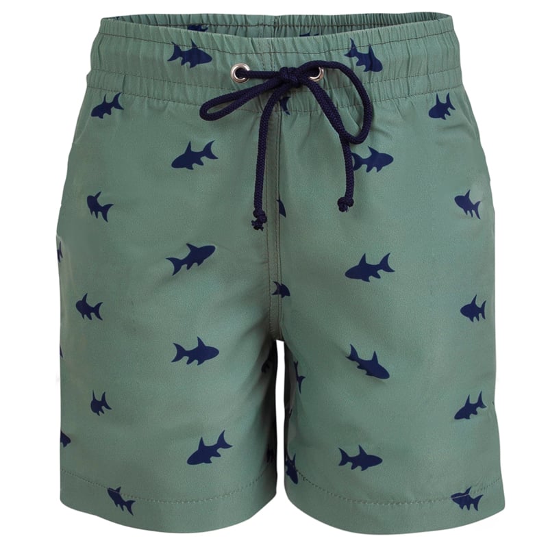 Boardie Swim Shorts - army-fish - Petit Crabe