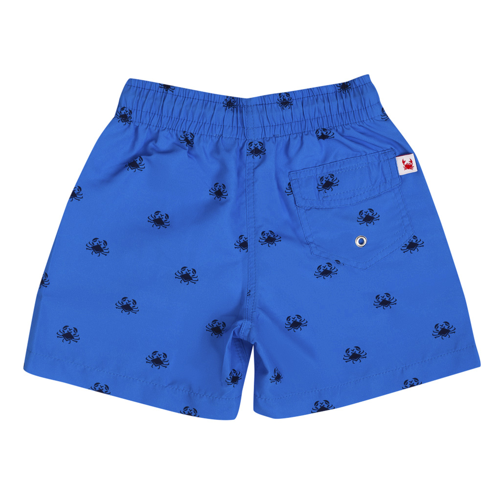Boardie Swim Shorts - blue-crab - Petit Crabe