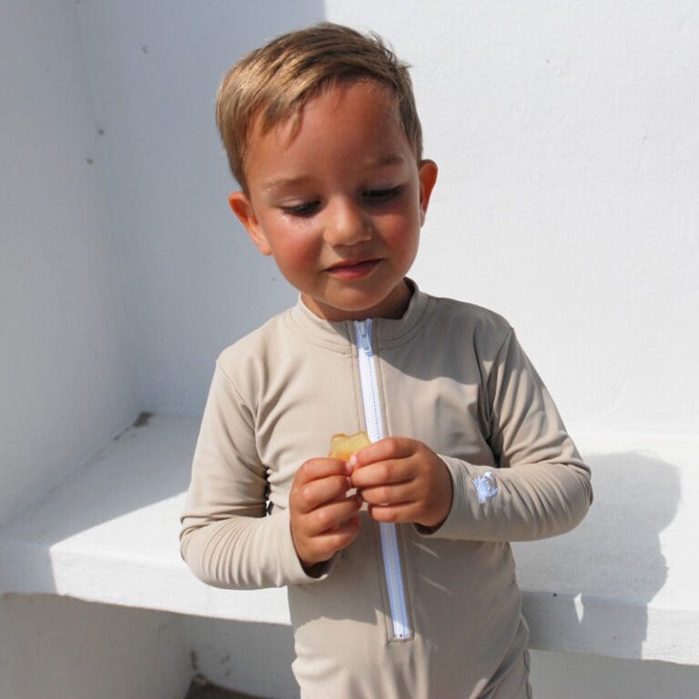 Combi Sunsuit - cappuccino - Petit Crabe