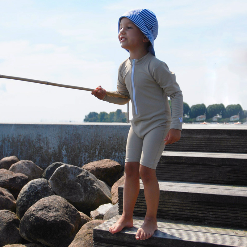 Combi Sunsuit - cappuccino - Petit Crabe
