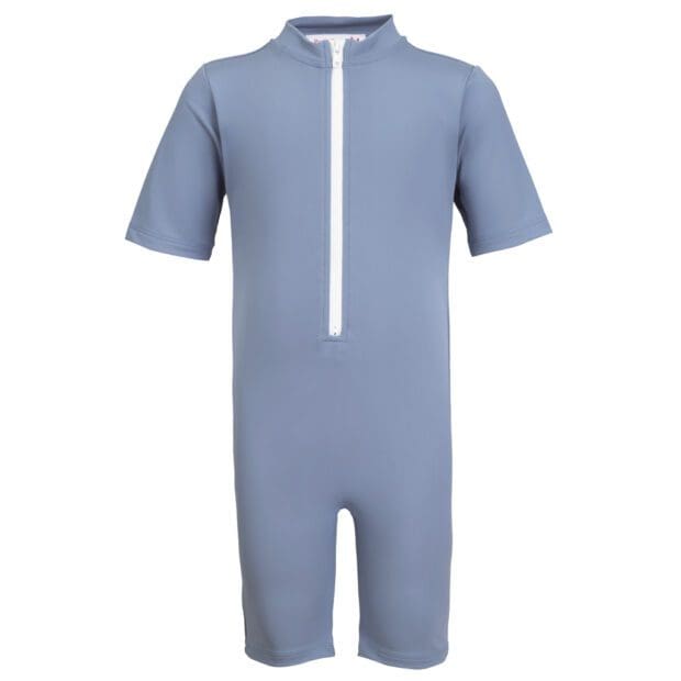 Noe BASIC UV-sunsuit S/S - petrol - Petit Crabe