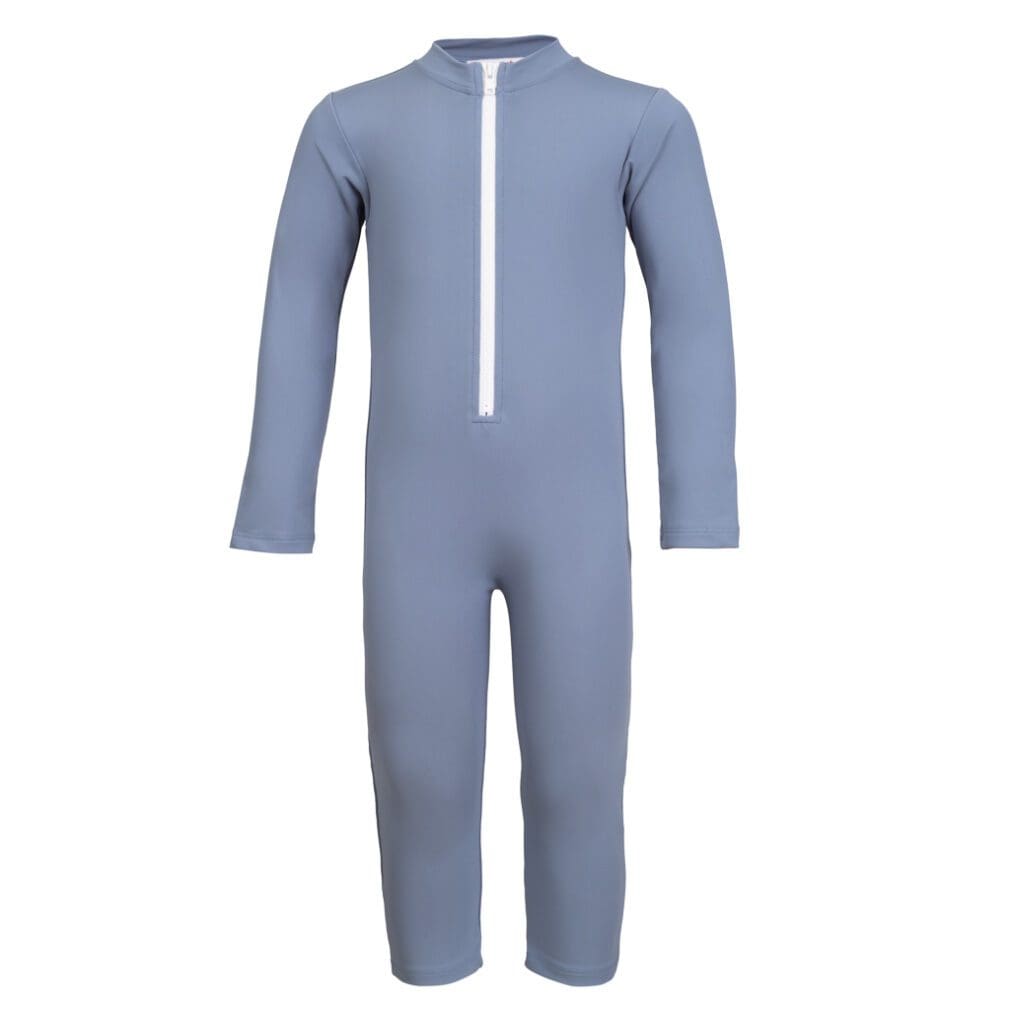 Lou BASIC UV-sunsuit L/S - petrol - Petit Crabe