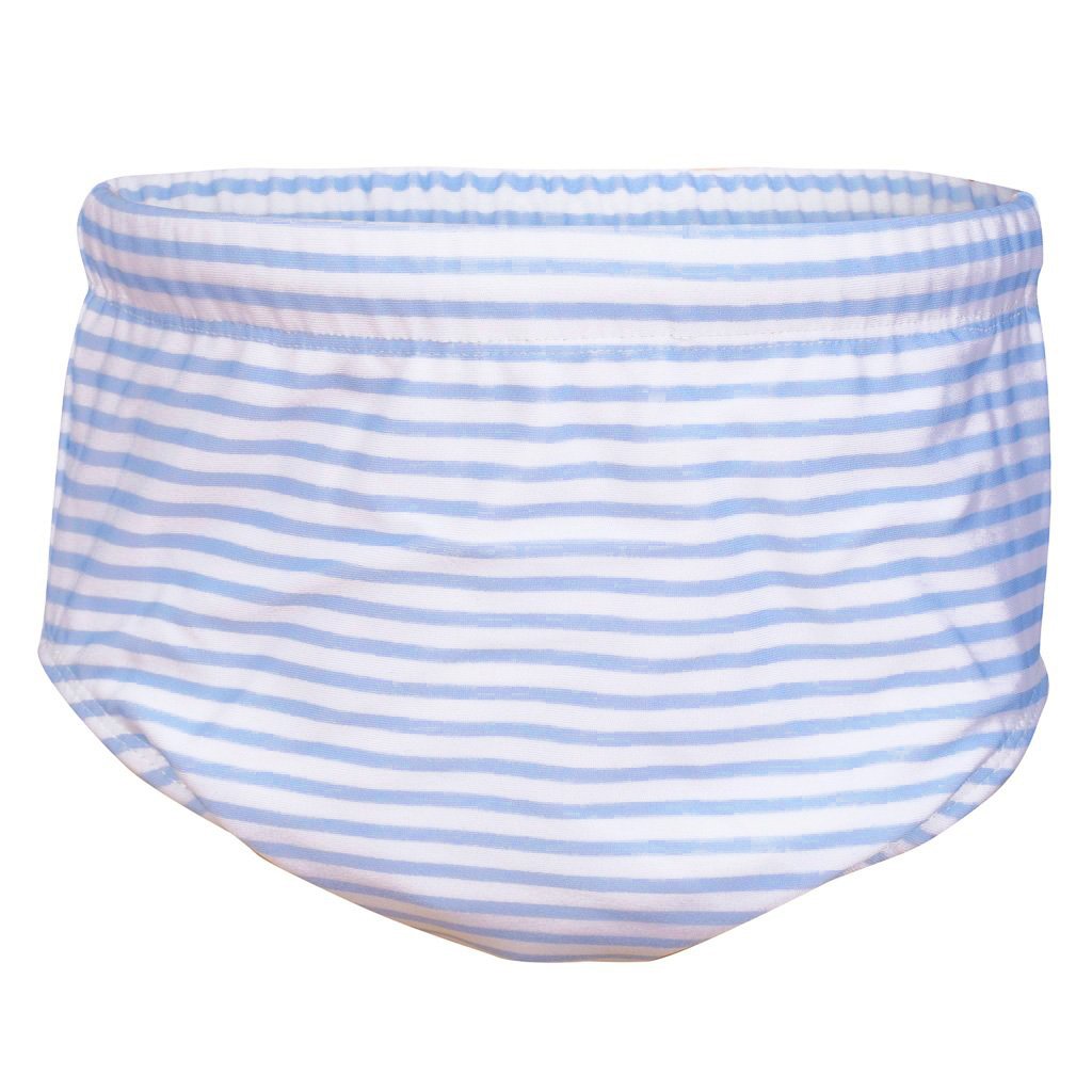 Leo Swim nappy - bb-blue-white - Petit Crabe