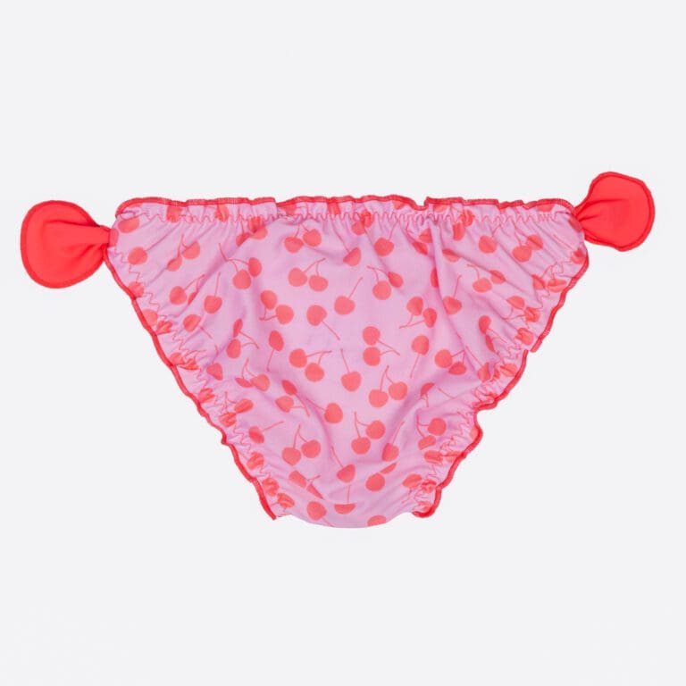 Gia Wavy Bikini pants - cherries - Petit Crabe