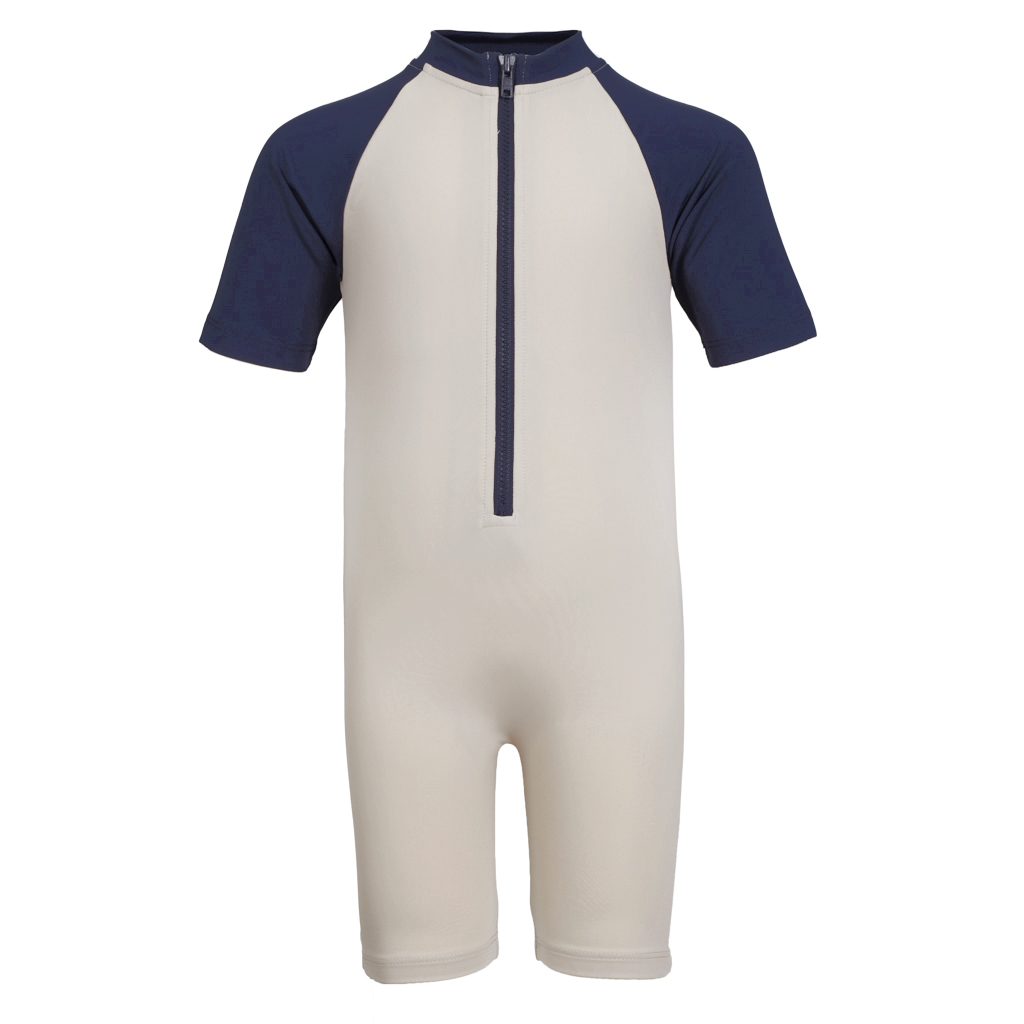 Multi Color Sunsuit S/S - latte - Petit Crabe