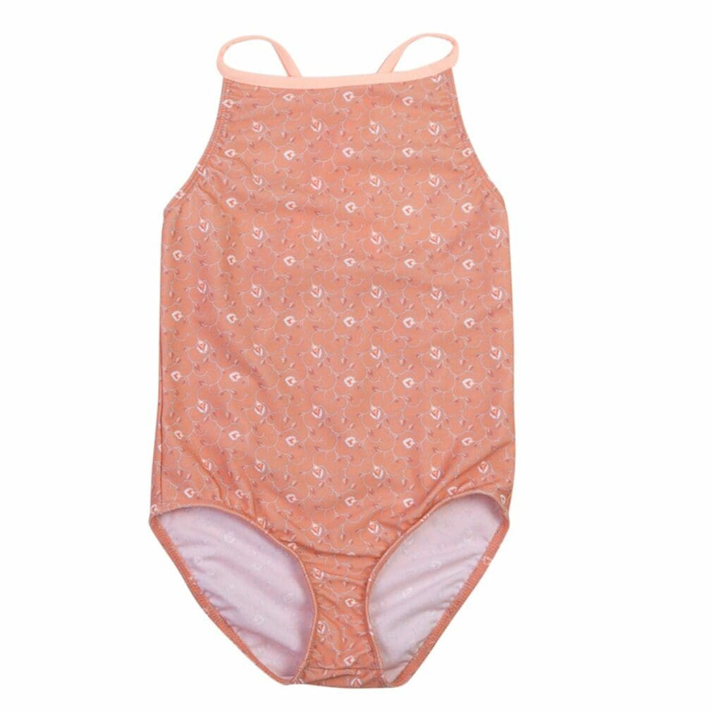 Barbara badeanzüg - floral-peach - Petit Crabe