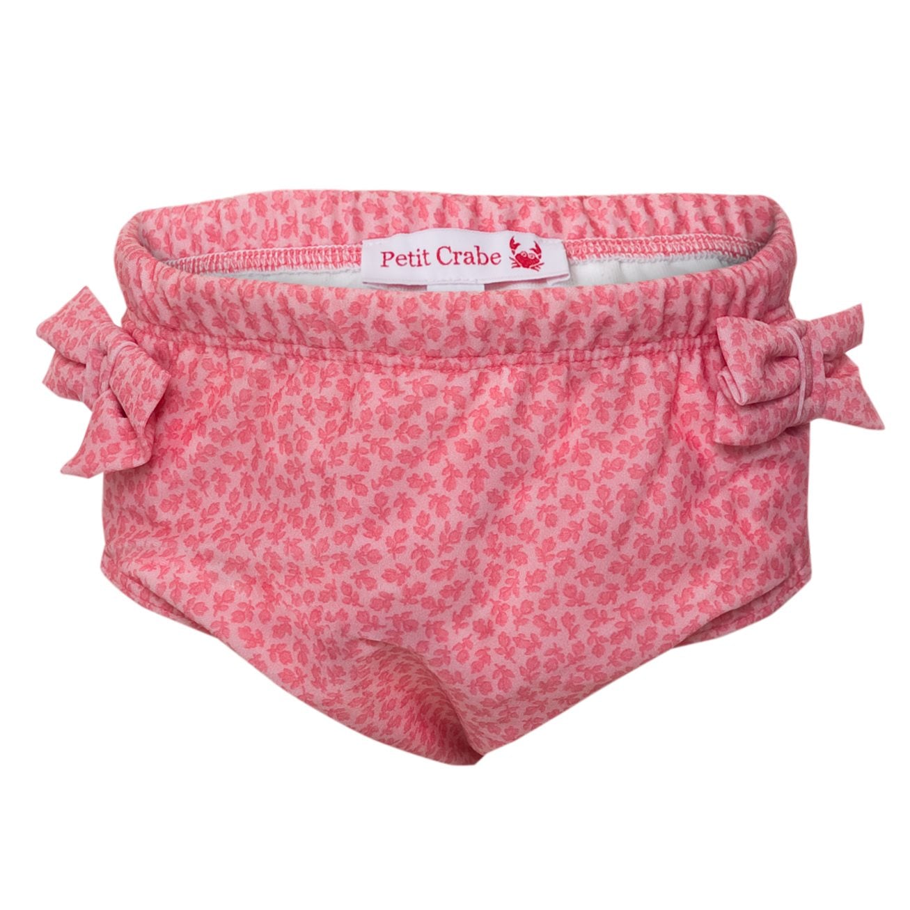 Lea Swim nappy - pink-flowers - Petit Crabe