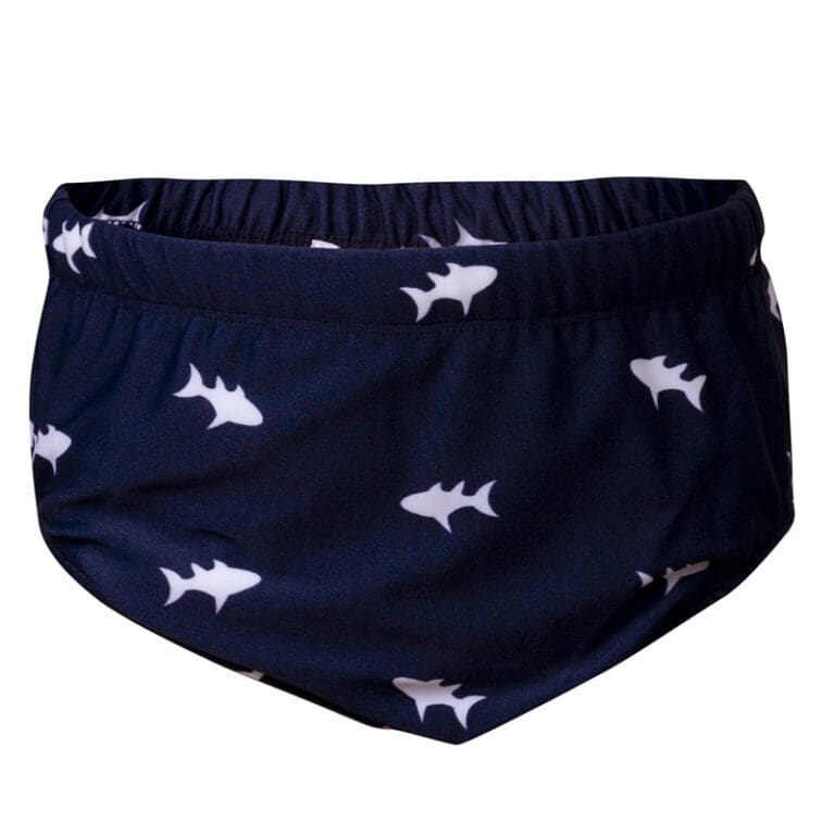 Leo Swim nappy - blue-ocean-fish - Petit Crabe