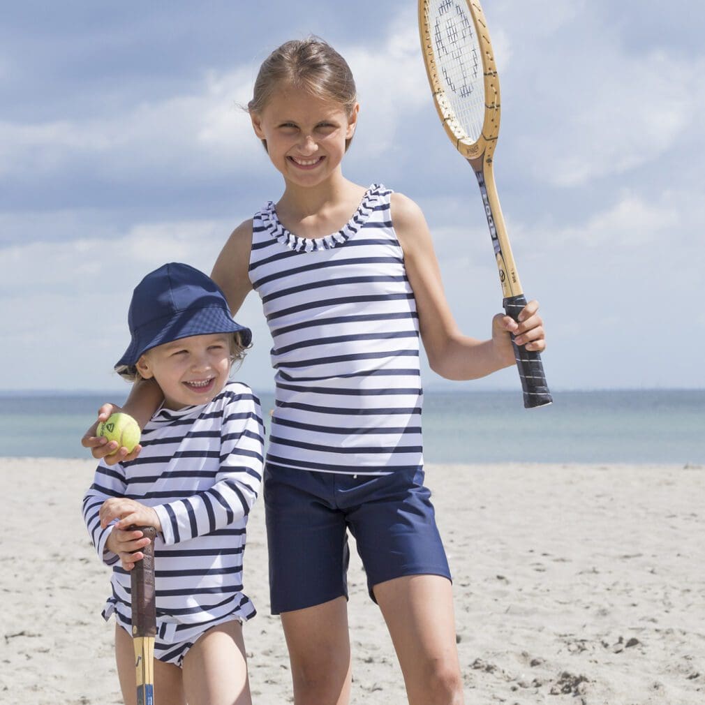 Alex Swim shorts - blue - Petit Crabe