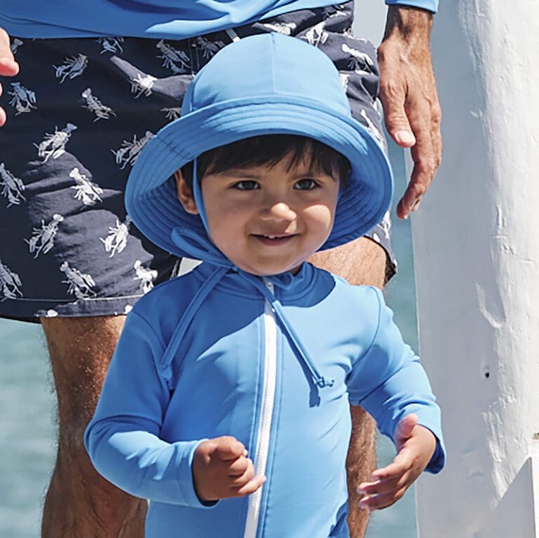 Frey Sun hat - azure - Petit Crabe
