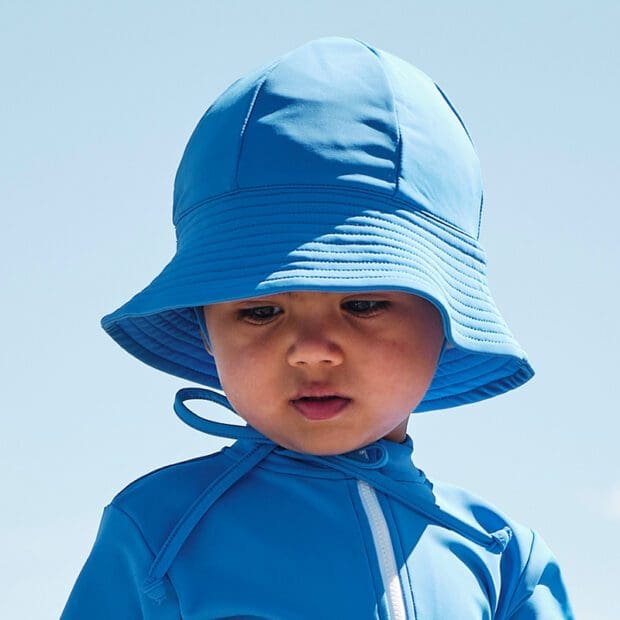 Frey Sun hat - azure - Petit Crabe