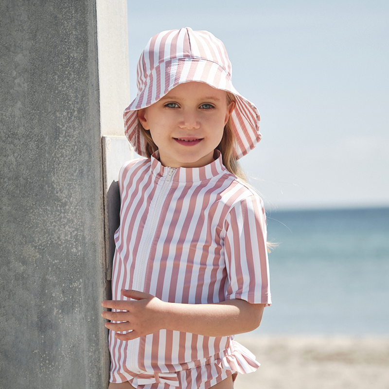 Frey Sun hat - candy-stripes - Petit Crabe