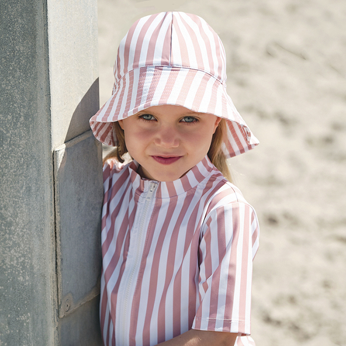 Frey Sun hat - candy-stripes - Petit Crabe