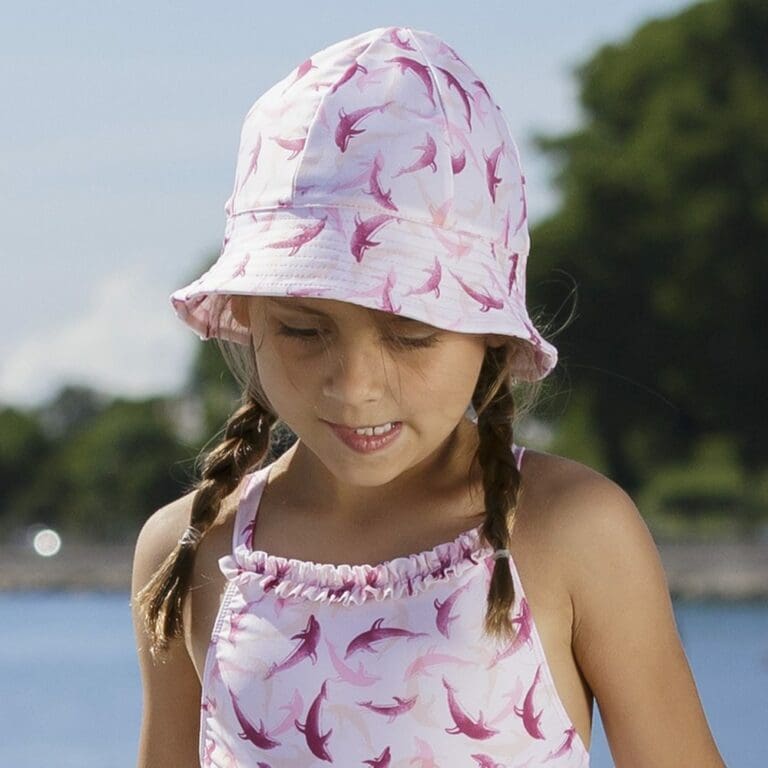 Frey Sun hat - girl-dolphin - Petit Crabe