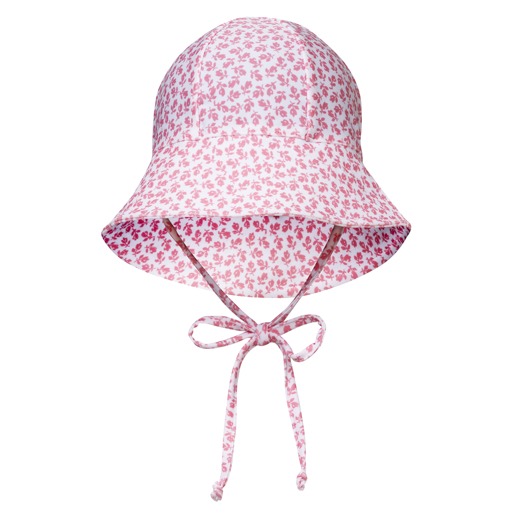 Frey UV sun hat - rose-flowers - Petit Crabe