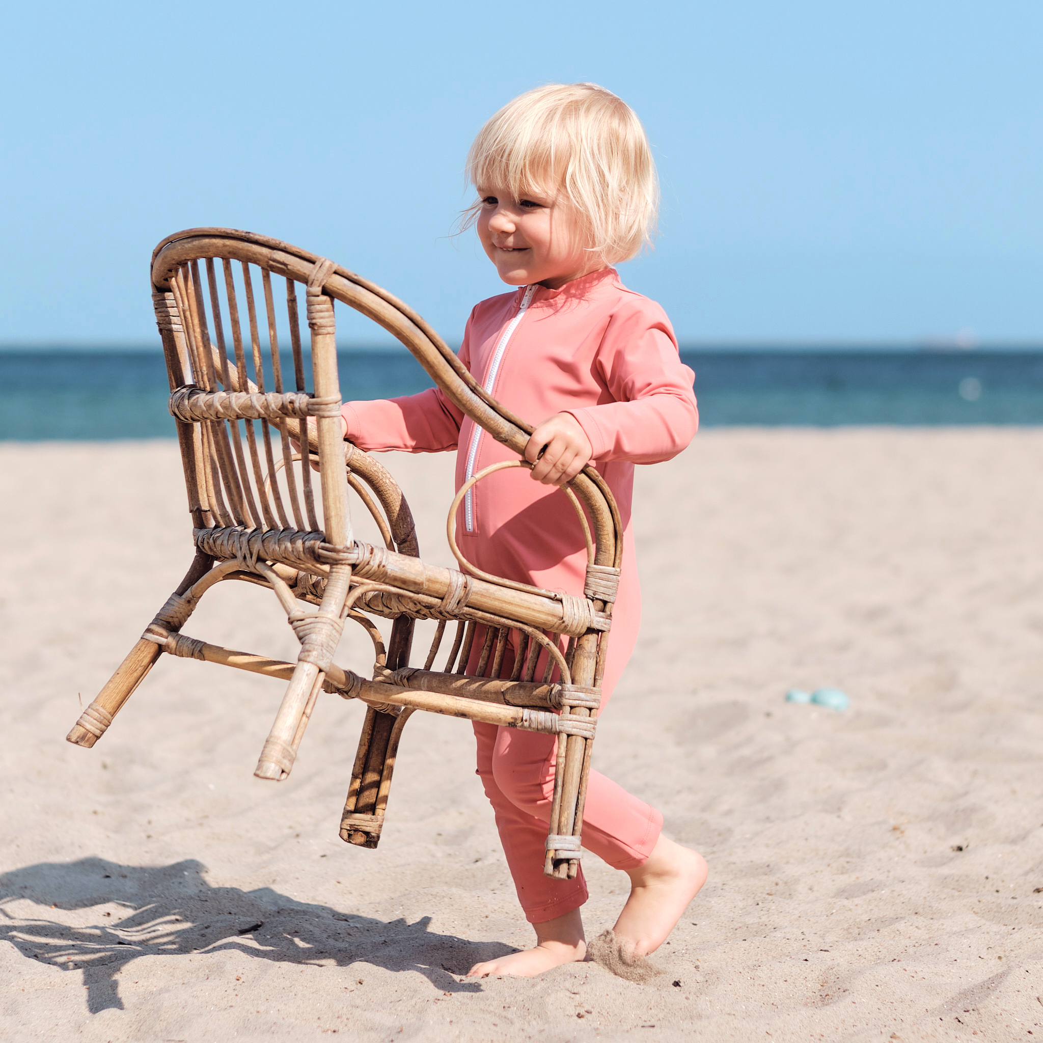 Lou BASIC UV-sunsuit L/S - lemonade - Petit Crabe