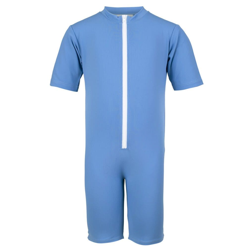 Noe BOAT sunsuit S/S - cornflower - Petit Crabe