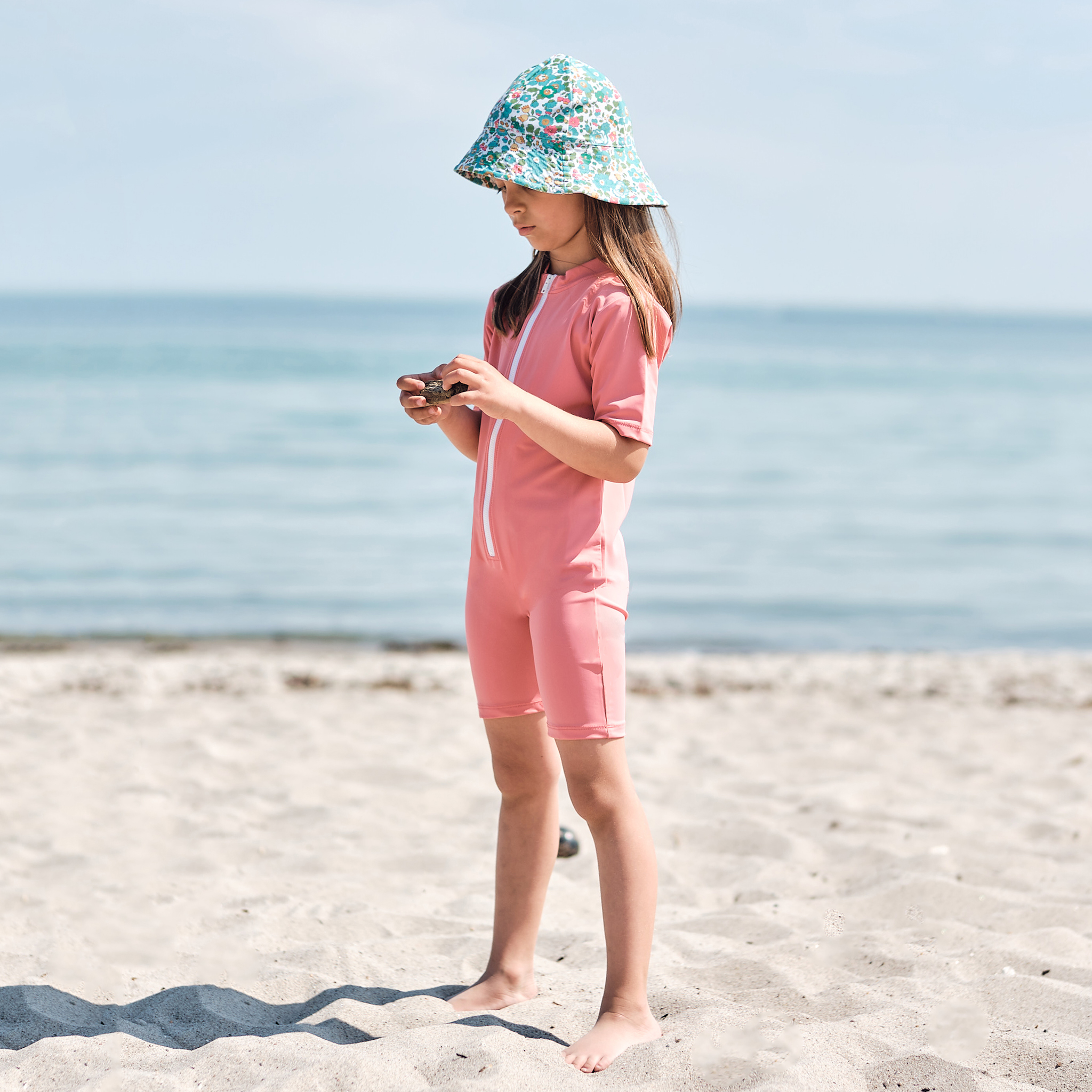 Noe BASIC UV-sunsuit S/S - lemonade - Petit Crabe