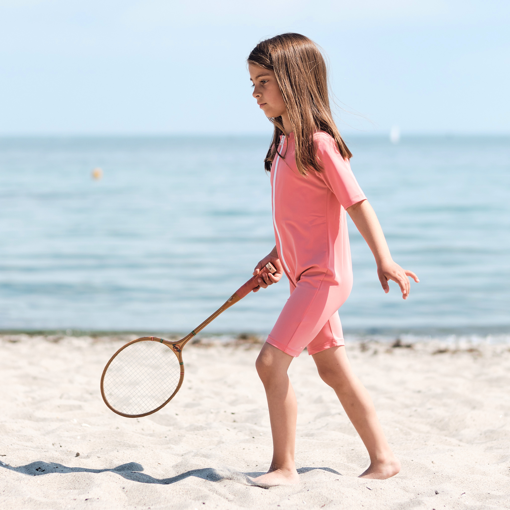 Noe BASIC UV-sunsuit S/S - lemonade - Petit Crabe