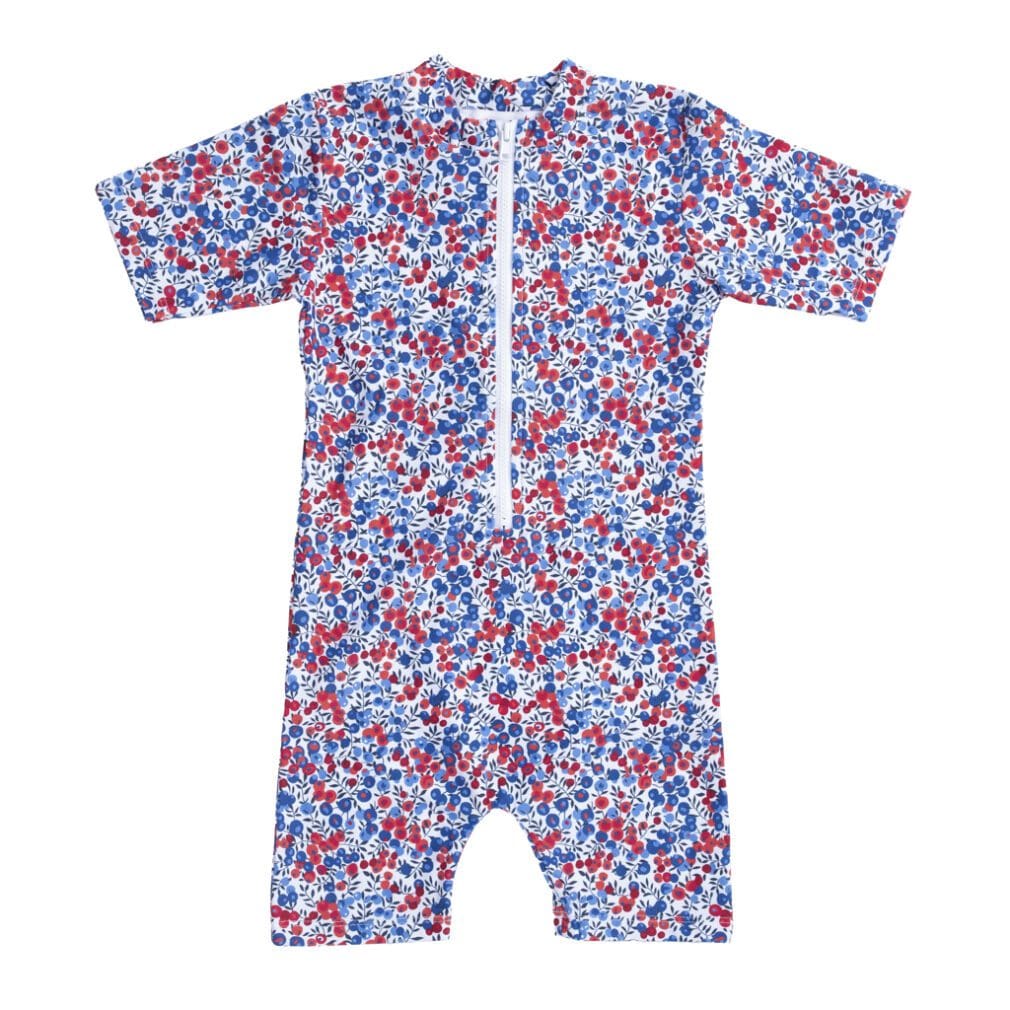 Natsu sunsuit S/S - "wiltshire" Made with Liberty fabric - Petit Crabe