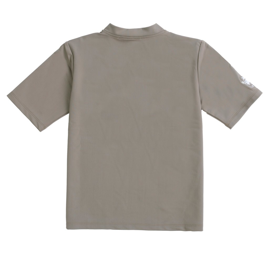 Max Half zip swim shirt S/S - taupe - Petit Crabe