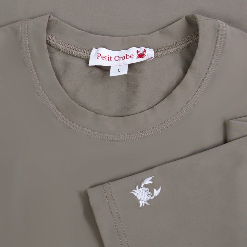 Enzo Man UV-Swimshirt L/S - taupe - Petit Crabe