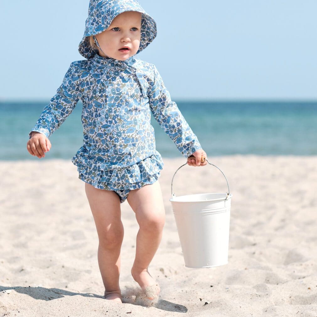 Ida Swim nappy - “poppy & daisy” Made with Liberty fabric - Petit Crabe