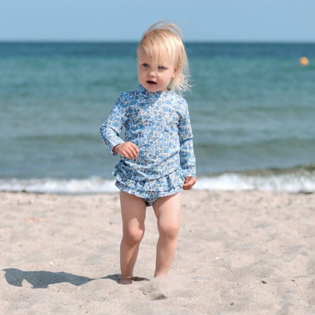 Ida Swim nappy - “poppy & daisy” Made with Liberty fabric - Petit Crabe