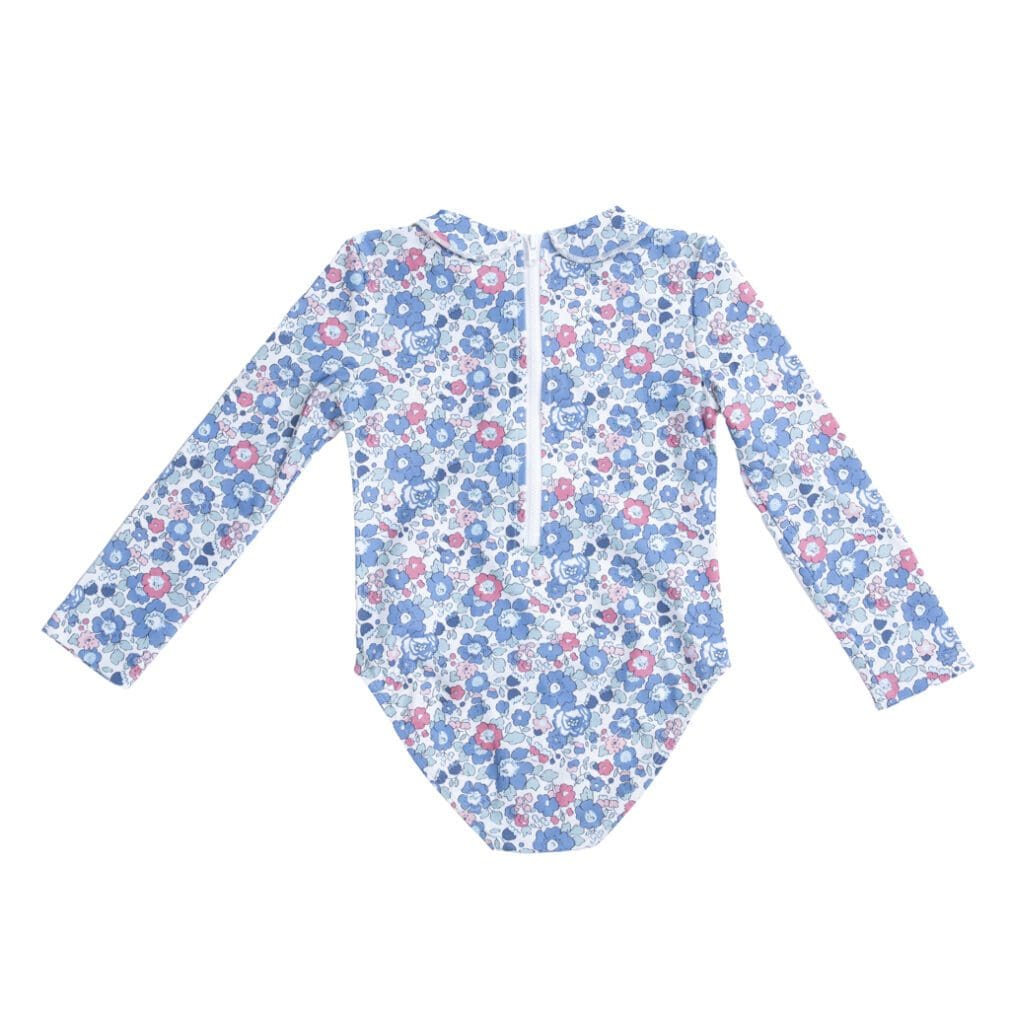 Peeter Pan collar Swimsuit L/S - "betsy B" Made with Liberty fabric ...