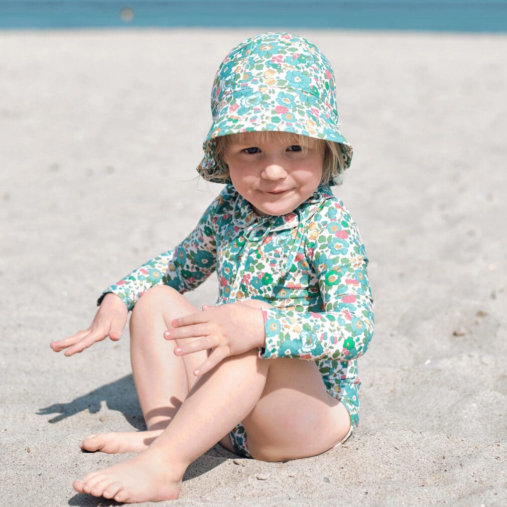 Peeter Pan collar Swimsuit L/S - "betsy D" Made with Liberty fabric ...