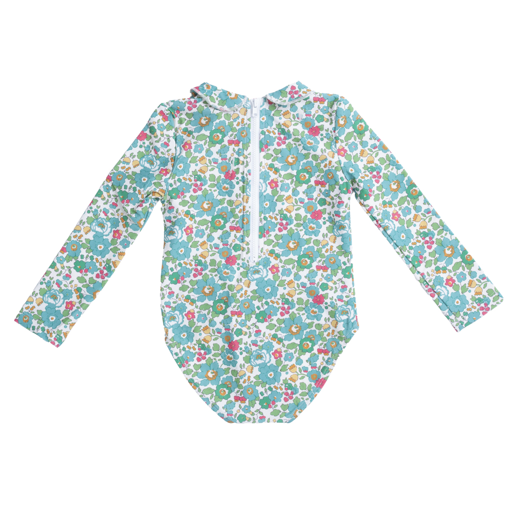 Peeter Pan collar Swimsuit L/S - "betsy D" Made with Liberty fabric ...