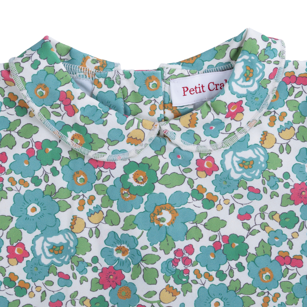 Peeter Pan collar Swimsuit L/S - "betsy D" Made with Liberty fabric ...