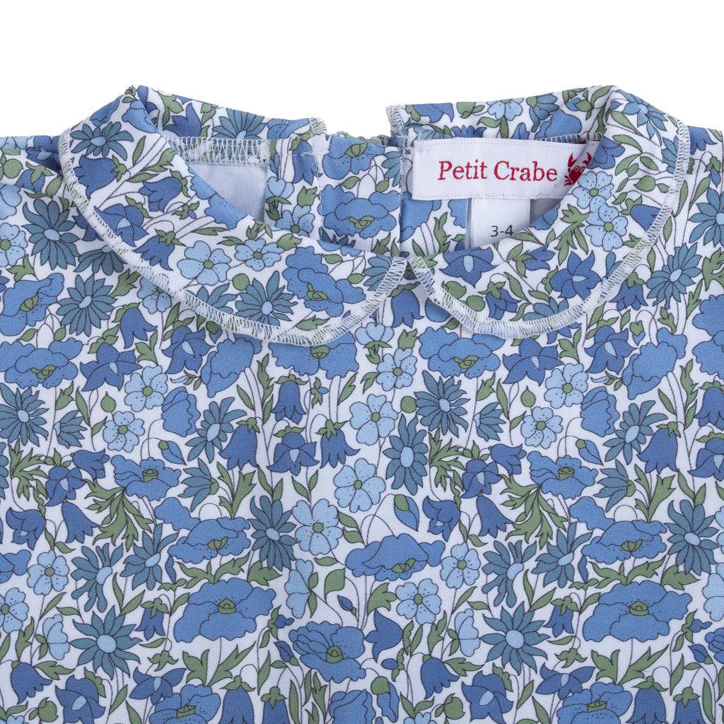 Peeter Pan collar Swimsuit L/S - "poppy & daisy" Made with Liberty ...