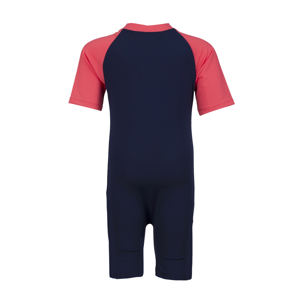 Multi Color Sunsuit S/S - blue - Petit Crabe