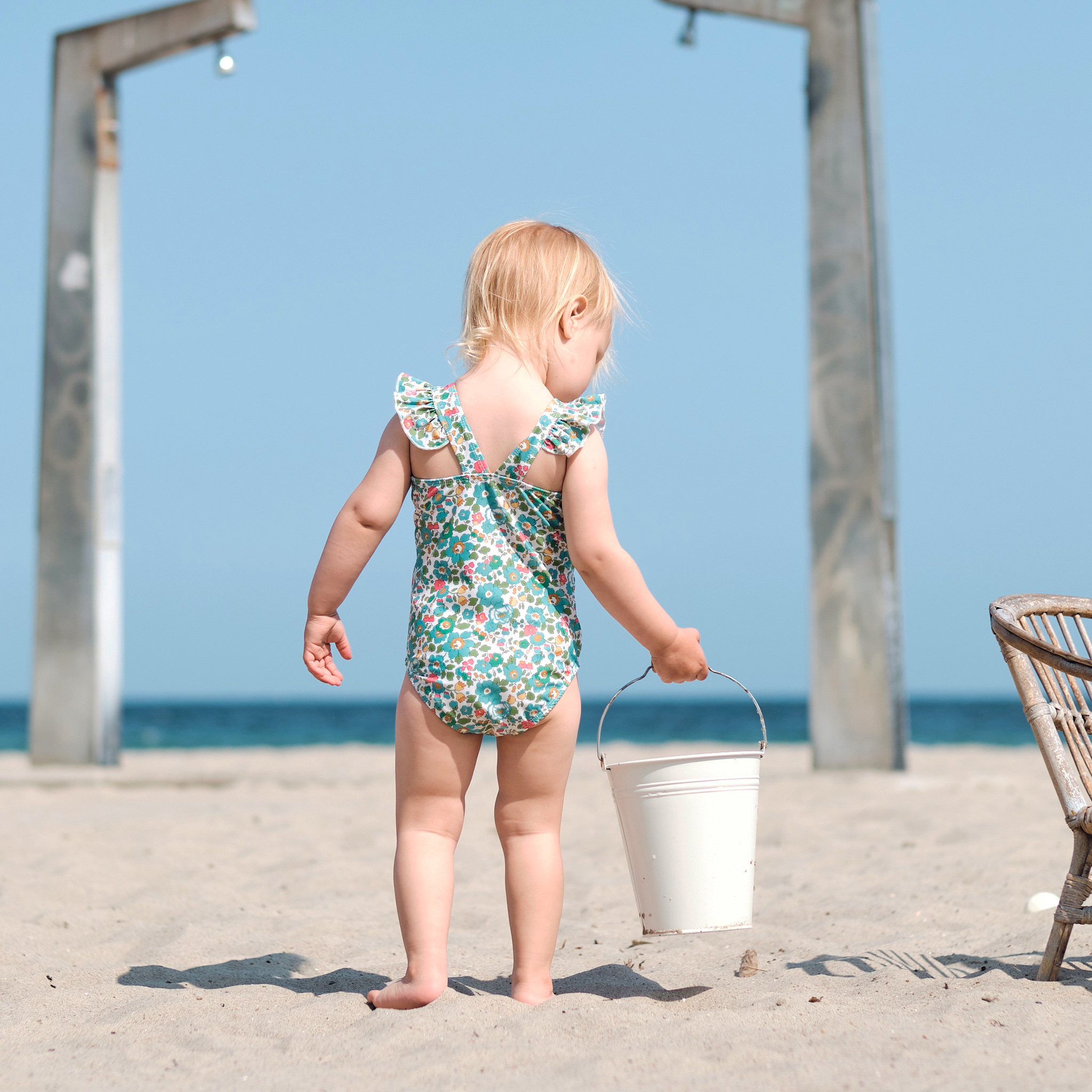 Bade swimsuit - “betsy D” Made with Liberty fabric - Petit Crabe