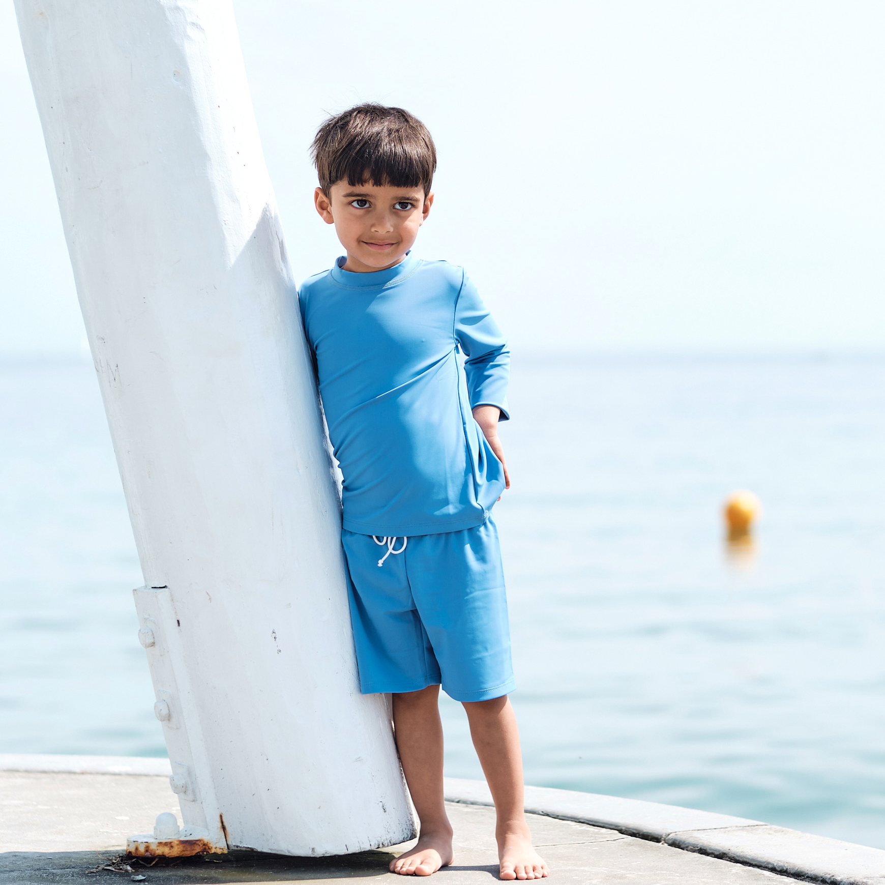 Alex Swim shorts - cornflower - Petit Crabe