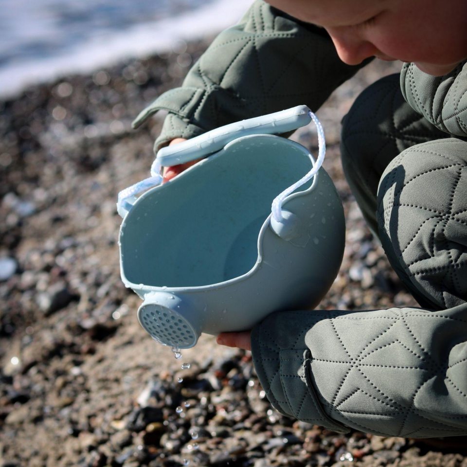 Watering can from Scrunch - Duck egg blue - Petit Crabe