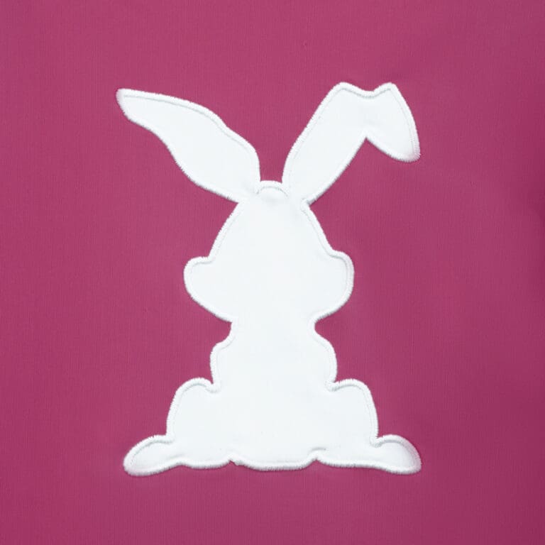 Lou – RABBIT sunsuit L/S – mulberry - Petit Crabe