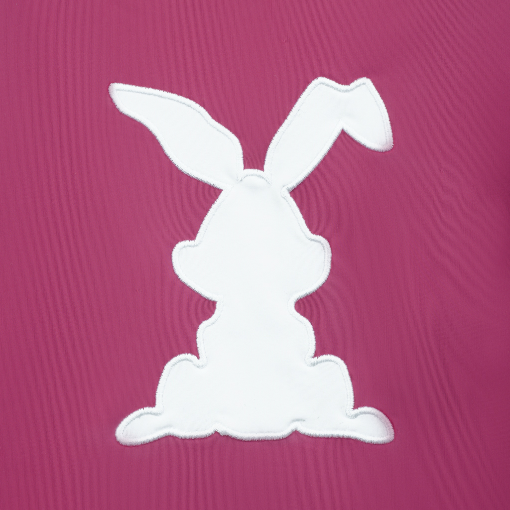 Lou – RABBIT sunsuit L/S – mulberry - Petit Crabe