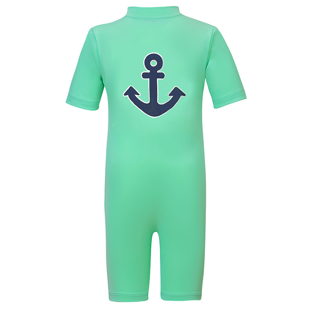 Noe ANCHOR sunsuit S/S - parrot - Petit Crabe