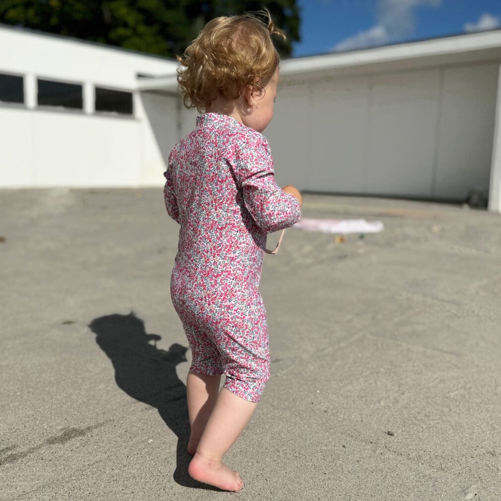 Combi sunsuit – “wiltshire bud” Made with Liberty fabric - Petit Crabe